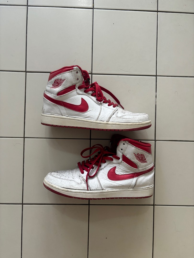 Vintage Nike Air Jordan 1 Metallic Red, Men's Fashion, Footwear ...