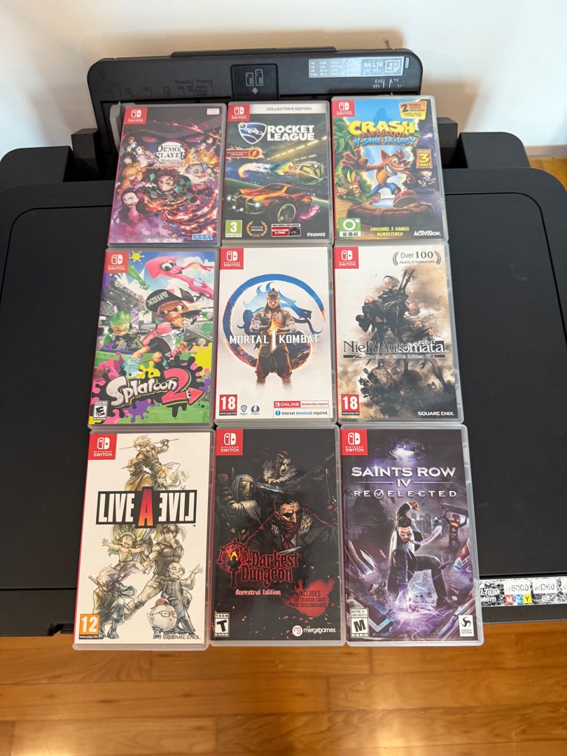 Nintendo Switch game Demon slayer / Rocket league / Crash n sane ...