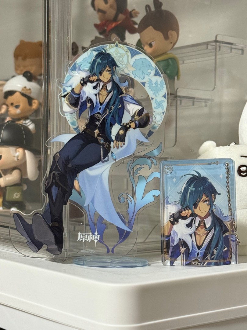 Official Genshin Merch (Kaeya standee & Keychain), Hobbies & Toys ...