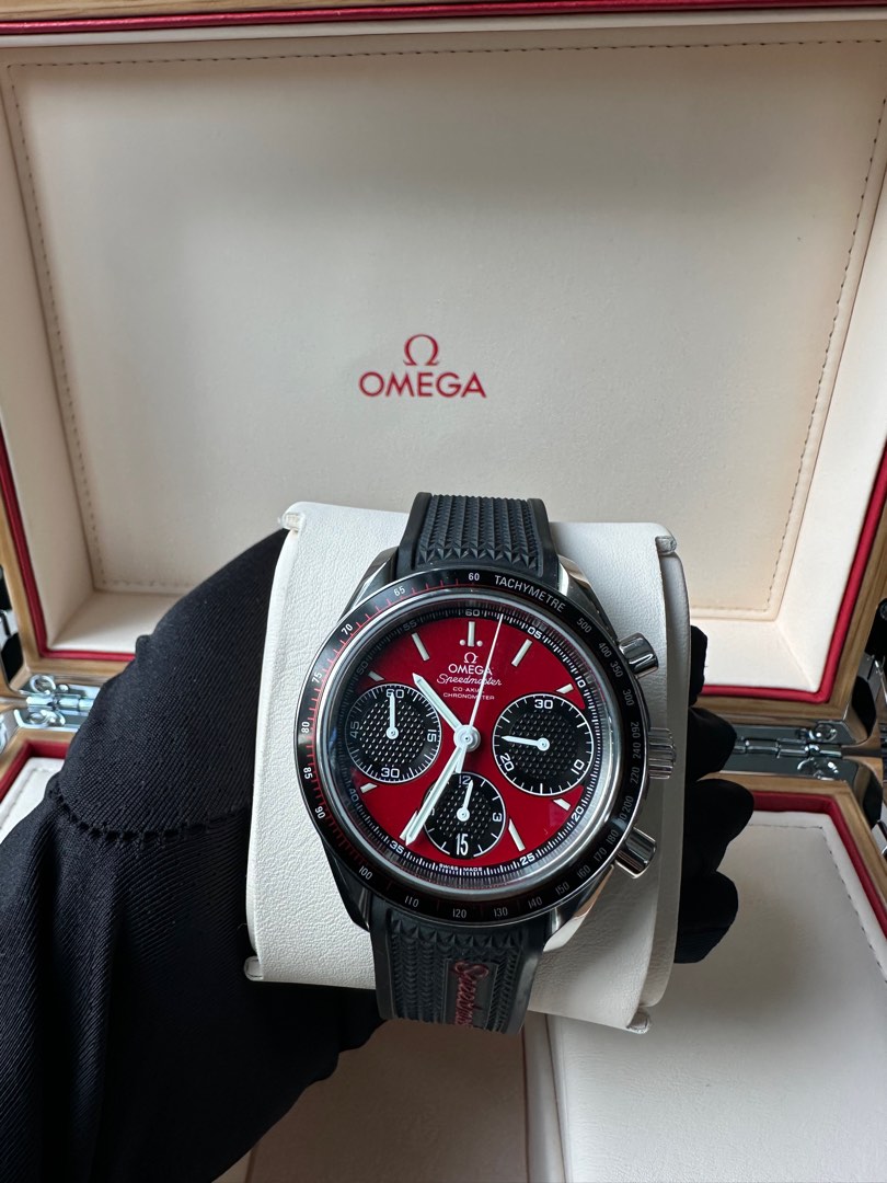 Omega Speedmaster Red, Luxury, Watches on Carousell