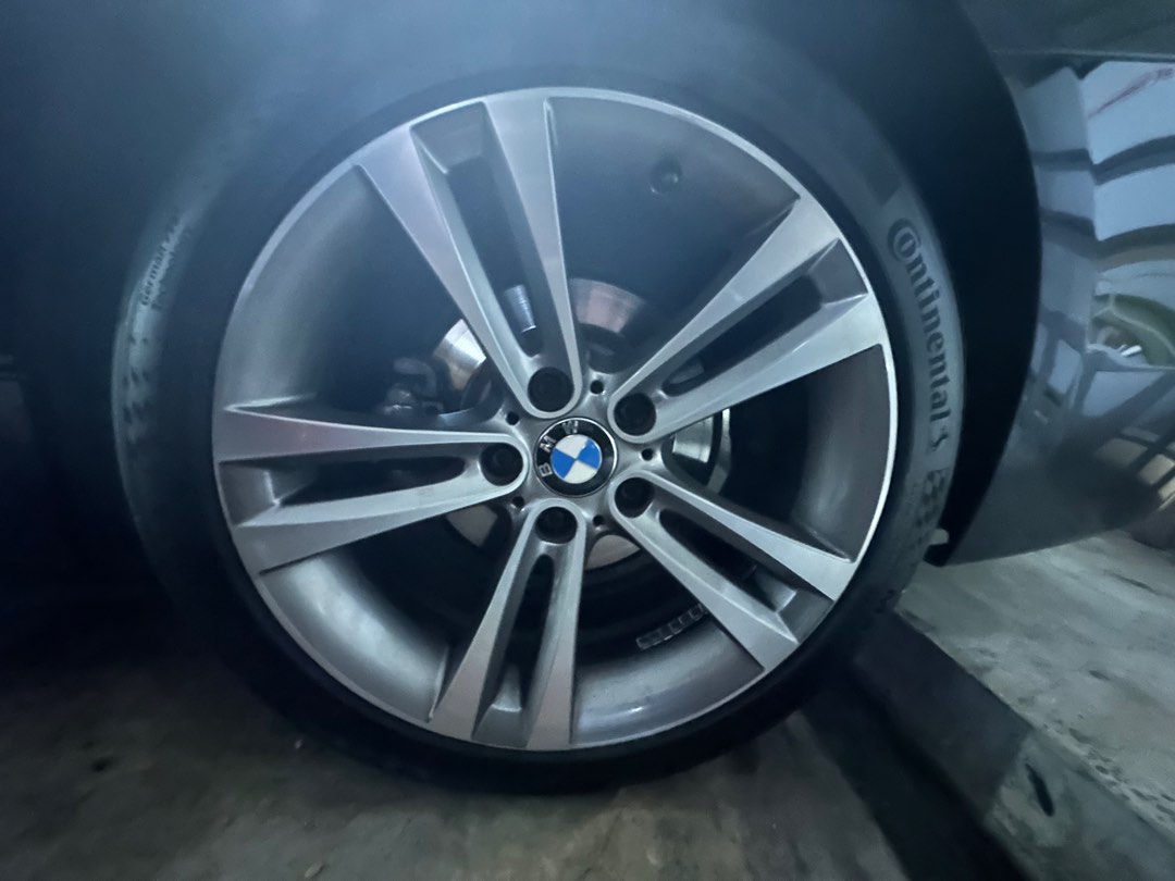 Original BMW 18 inch M-sport rims with tyres, Car Accessories, Tyres ...