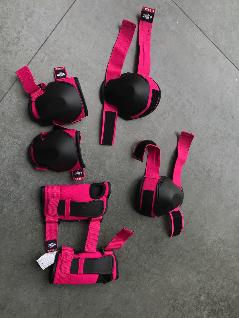 Oxelo pelindung lutut dan siku anak - Kids protector roller skate ...
