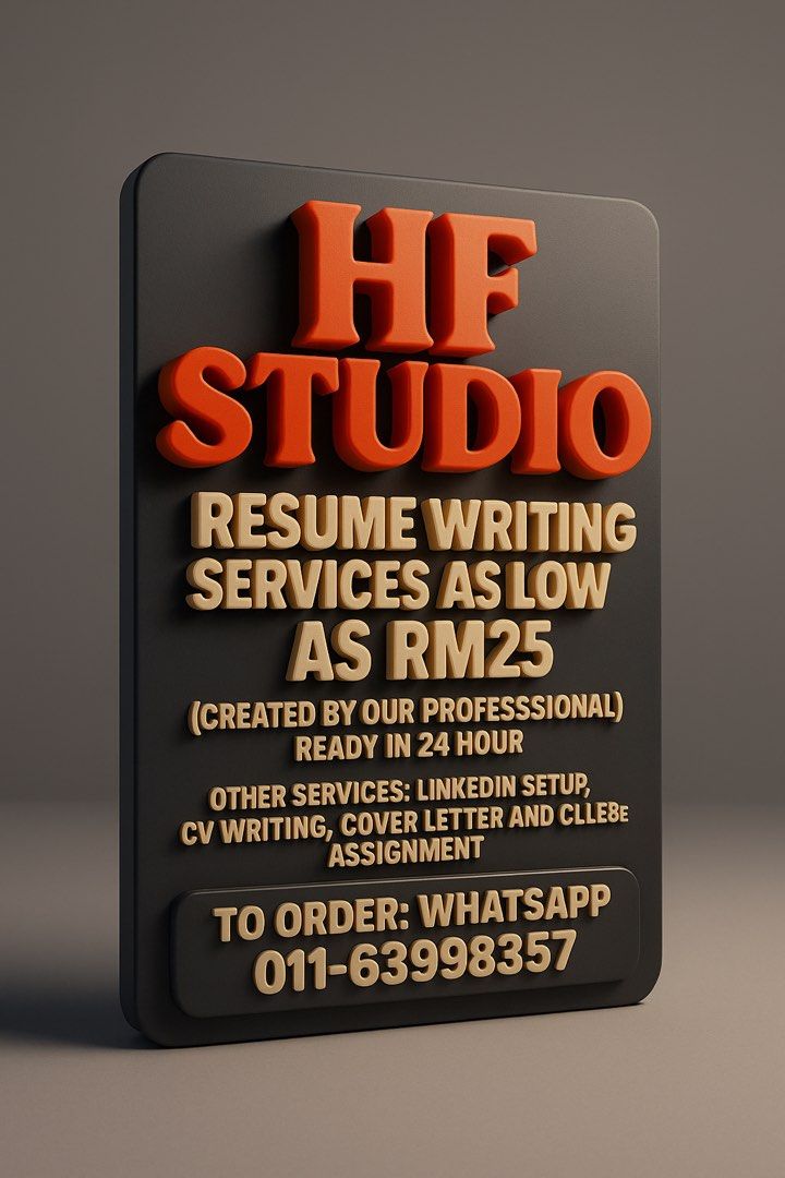Pakar Resume Anda (Ats Friendly Resume), Announcements on Carousell