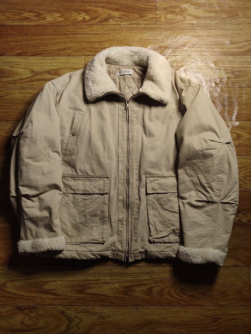 Partimento boa work jacket 3m thinsulate fur canvas winter beige ...