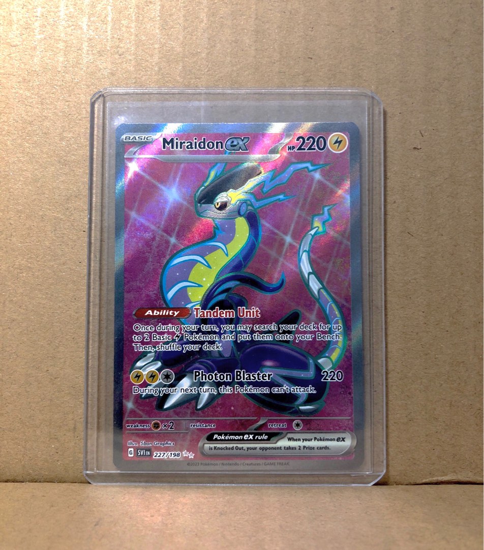 Pokemon Miraidon Ex, Hobbies & Toys, Toys & Games on Carousell