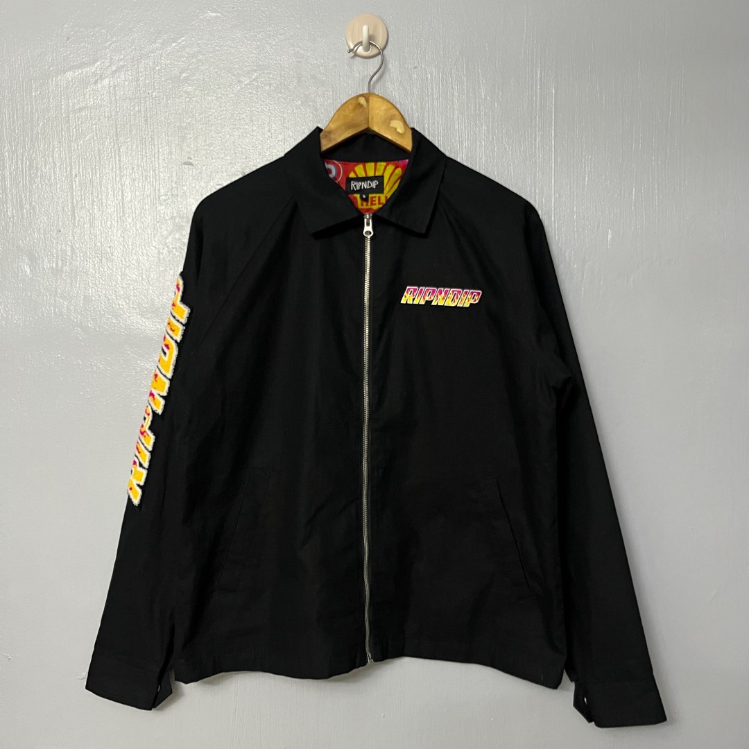 RIPNDIP Racing Team Cotton Twill Coach Jacket (ripstop), Men's Fashion ...