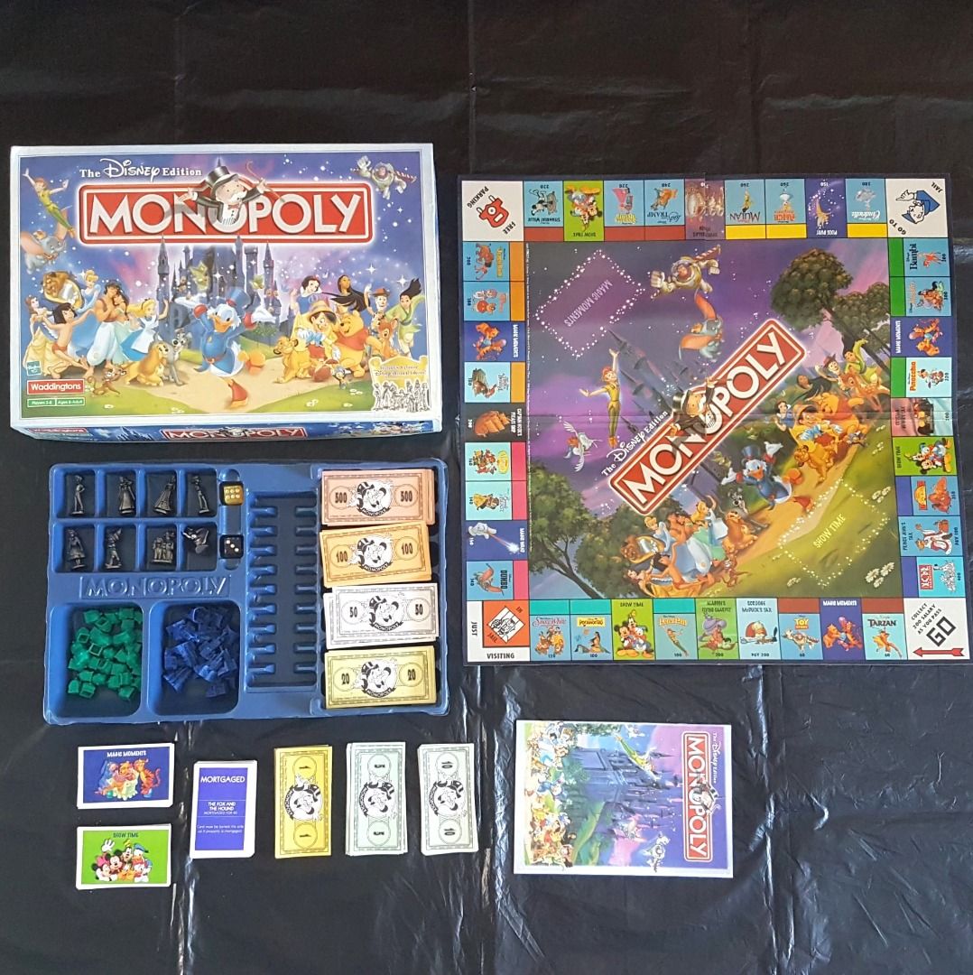 Rare 2001 Collectibles, Limited Edition Monopoly, The DISNEY Edition ...