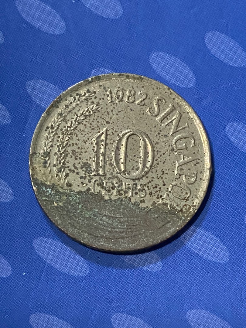 Rare conditions! 1982 Singapore 10 cents coin, Hobbies & Toys ...