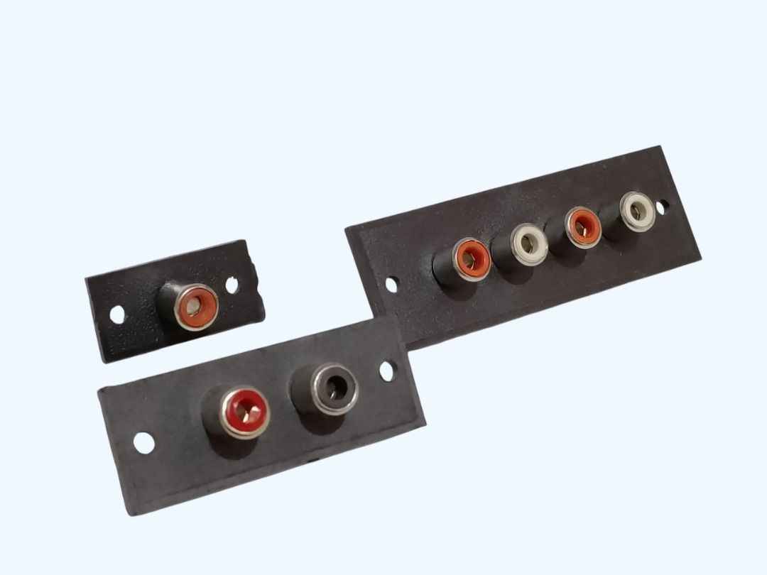 RCA TERMINAL (1-PC per ORDER), WALL PANEL PLATE INPUT CHASSIS SOCKET AV ...