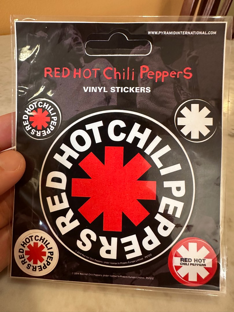 Red Hot Chili Peppers (Star of Affinity) - Vinyl Stickers [PS7212], Hobbies & Toys, Collectibles ...