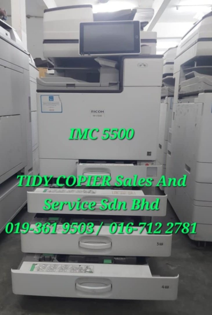 Ricoh Recond IMC 5500 Colour Laser Copier Printer, Computers & Tech, Printers, Scanners ...