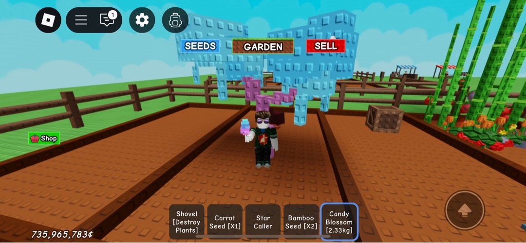 Roblox Grow a Garden Candy Blossom Account 3, Video Gaming, Gaming ...