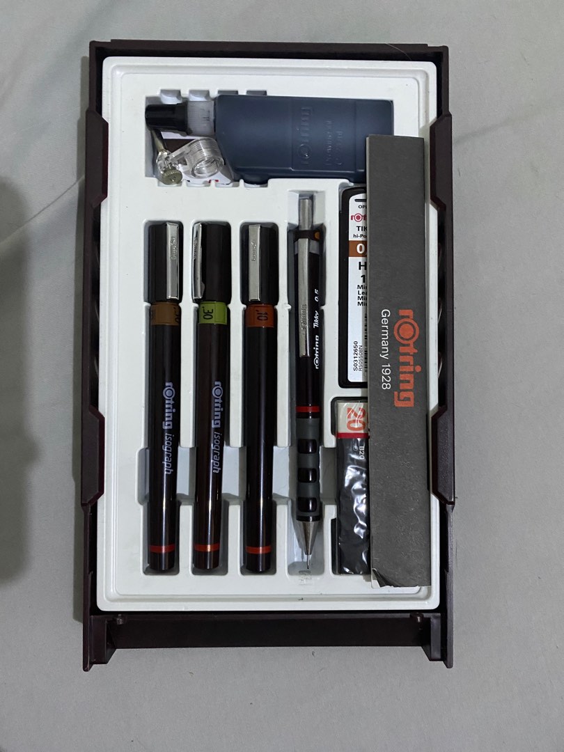 Rotring Set, Hobbies & Toys, Stationary & Craft, Art & Prints on Carousell