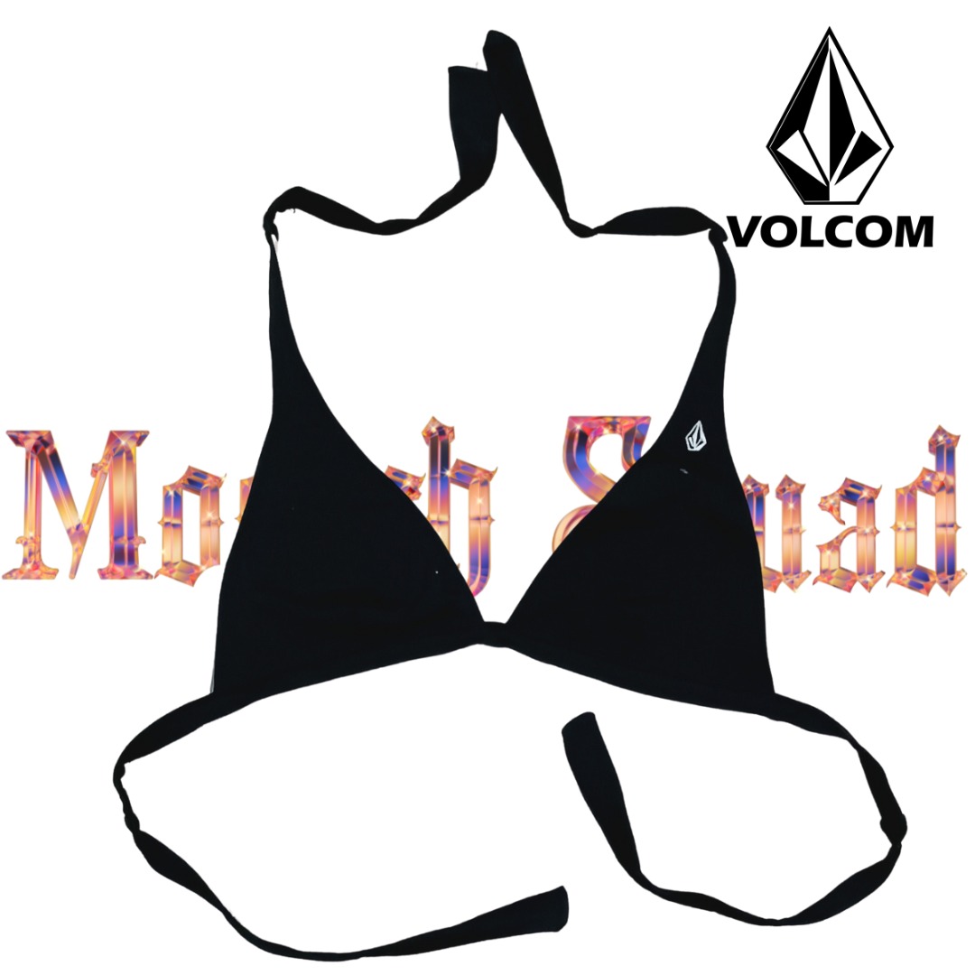 SALE COD VOLCOM Bikini Top Black Bikini Top Triangle Halter Swimsuit ...