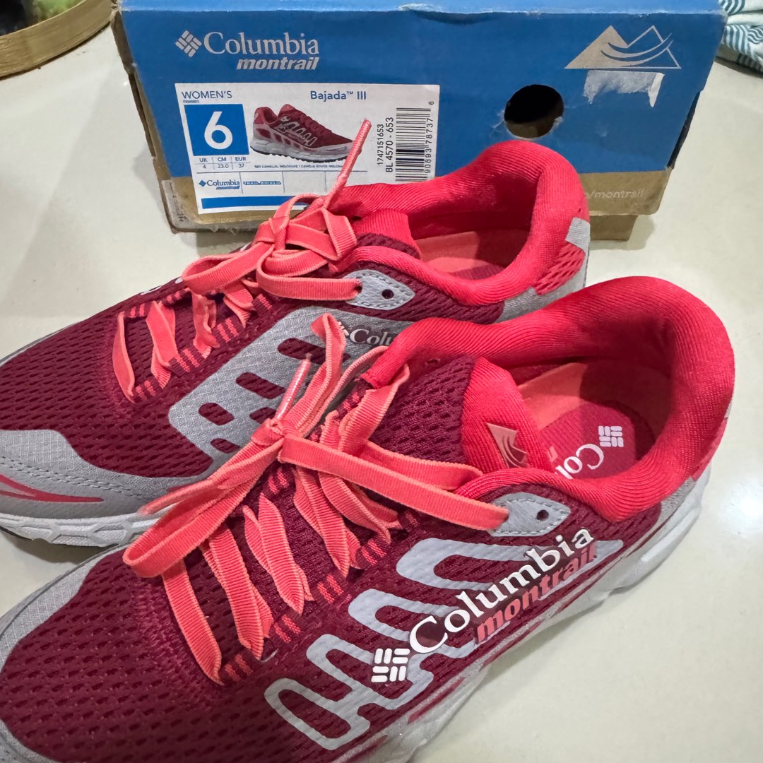Sepatu olahraga Columbia montrail bajada 3 NEW, Fesyen Wanita, Sepatu ...