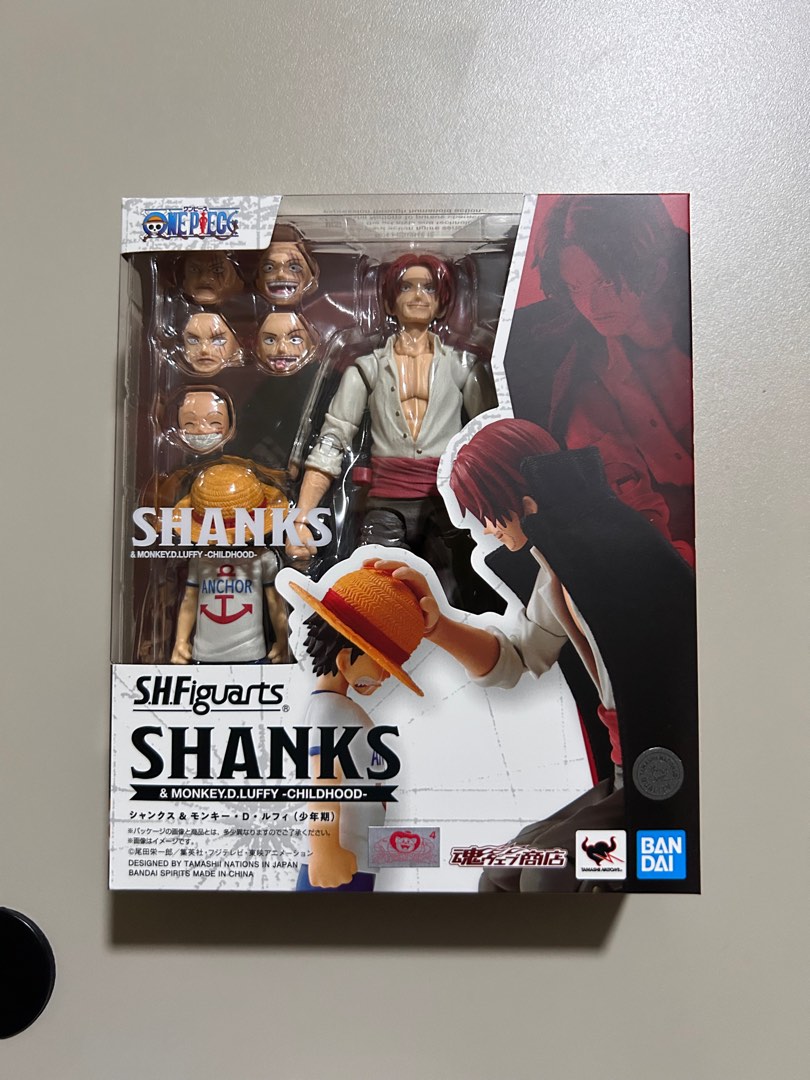 SH Figuarts Shanks and Monkey D. Luffy (Childhood) One Piece, Hobbies ...