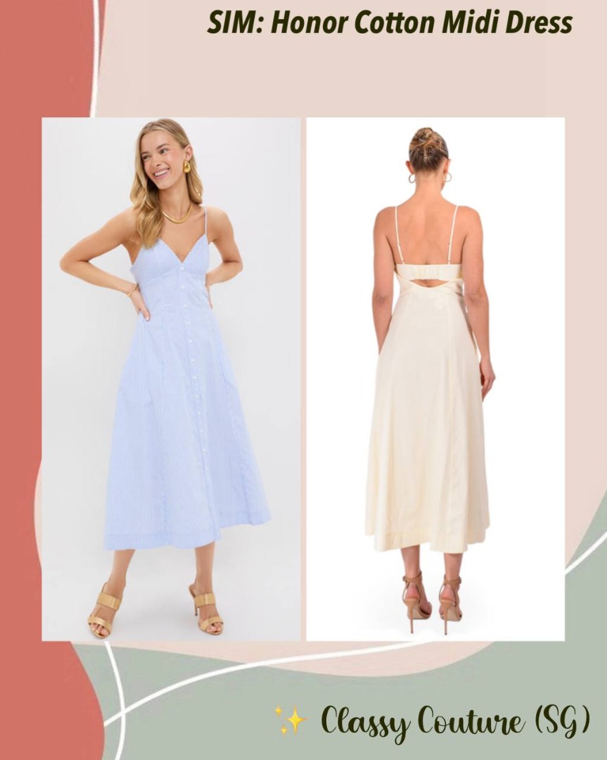 Simkhai Honor Cami Cotton Midi Dress, Women's Fashion, Dresses & Sets ...