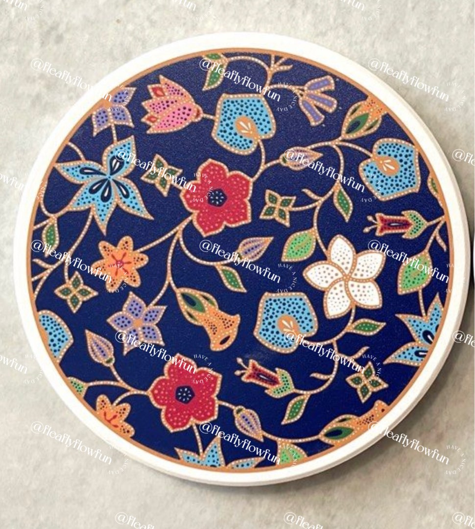 SQ SIA Singapore Airlines Batik Coaster, Furniture & Home Living ...