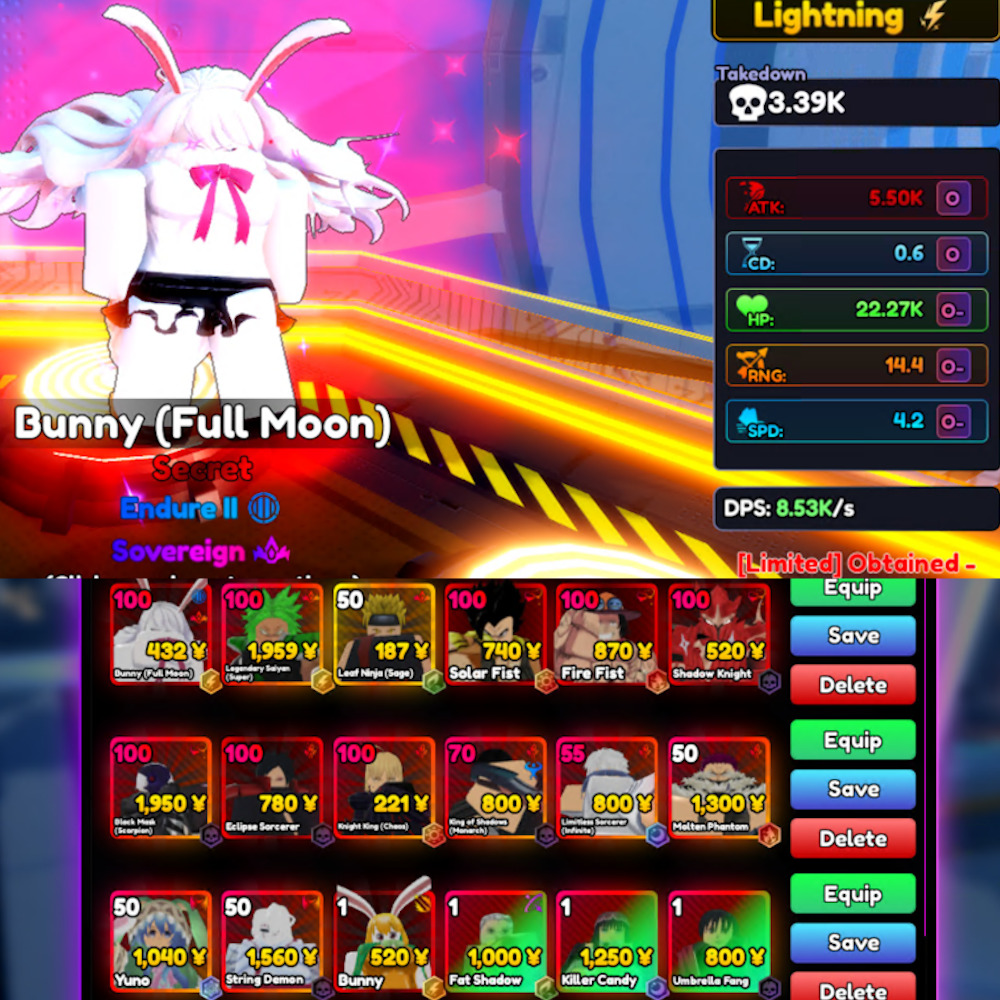 STACKED SOVEREIGN Anime Rangers X Account, Video Gaming, Gaming ...