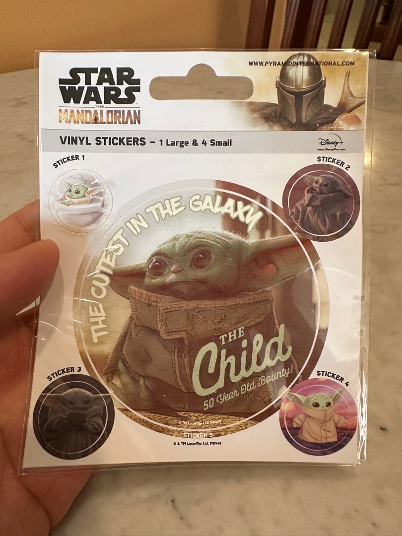 Star Wars: The Mandalorian (The Child) - Vinyl Stickers [PS7449 ...