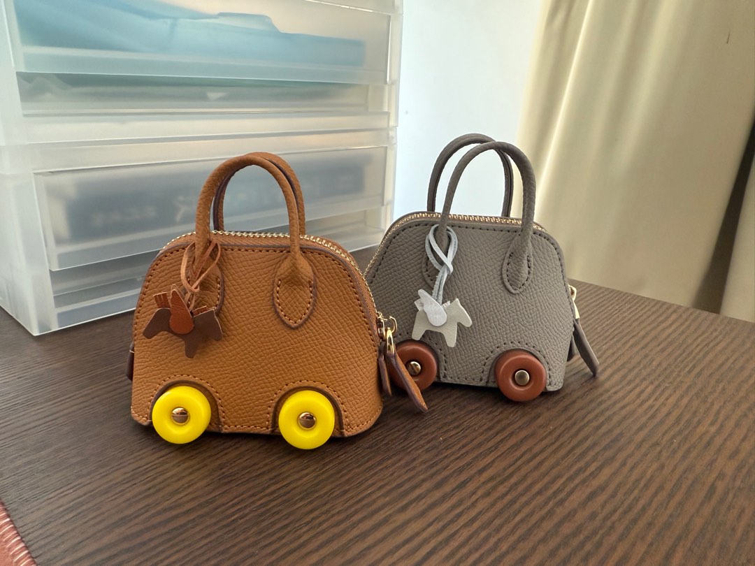 Super cute mini alma shell wheel zip bag with handle strap, Women's ...