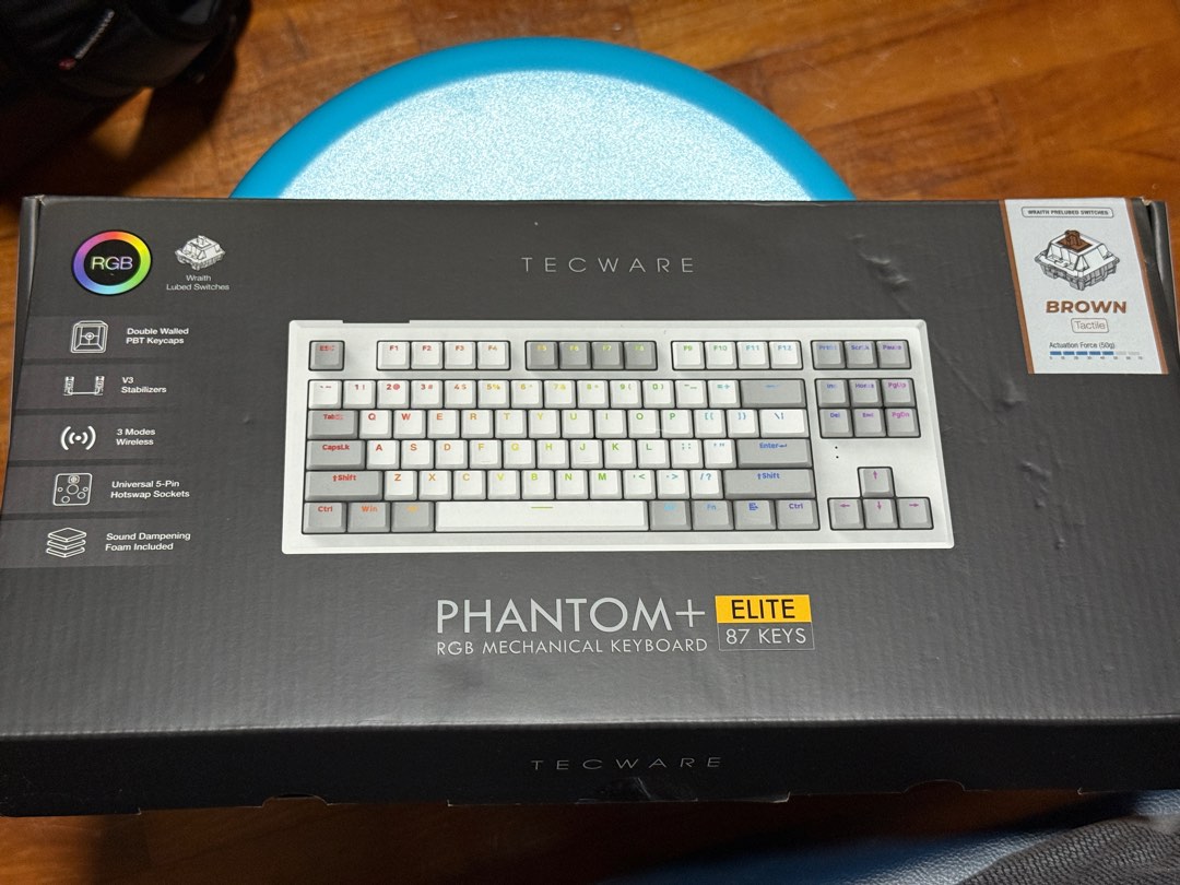 Tecware Phantom+ Elite 87 keys RGB Mechanical keyboard (Brown Tactile ...