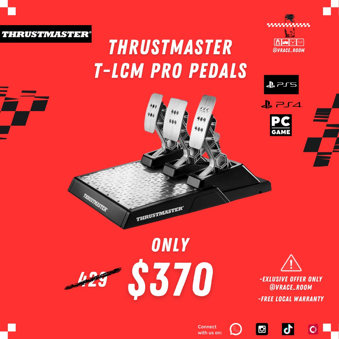Thrustmaster T-LCM PRO PEDALS, Video Gaming, Video Game Consoles ...