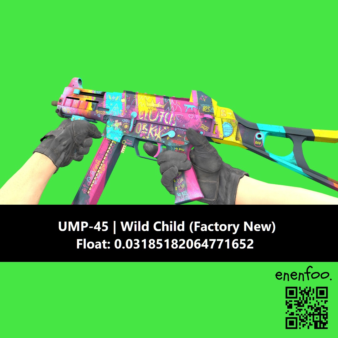 UMP-45 WILD CHILD FN FACTORY NEW CS2 SKINS KNIFE ITEMS CSGO COUNTER STRIKE SOURCE 2 CS BUFF163 ...