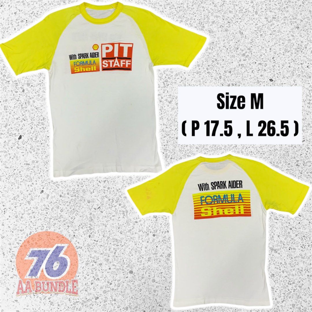 Vintage Shell Formula Pit Staff, Men's Fashion, Tops & Sets, Tshirts ...