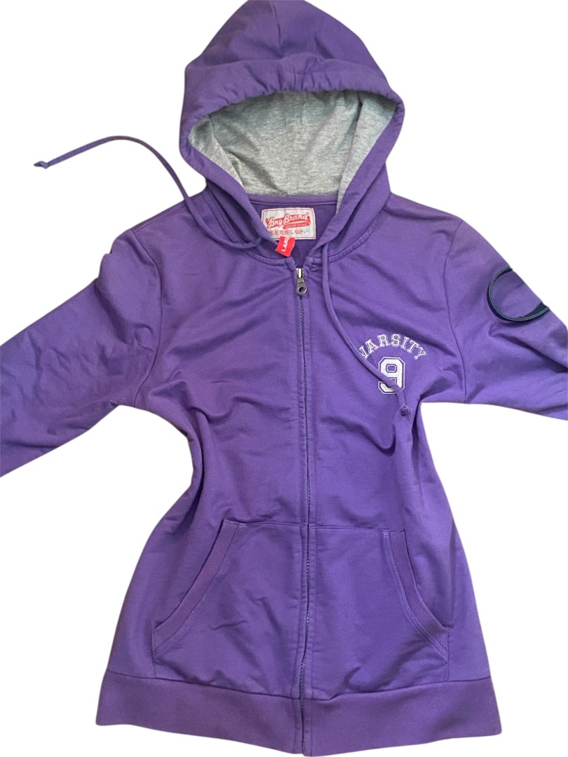 violet varsity bny brand vintage fitted jacket y2k, Women's Fashion ...