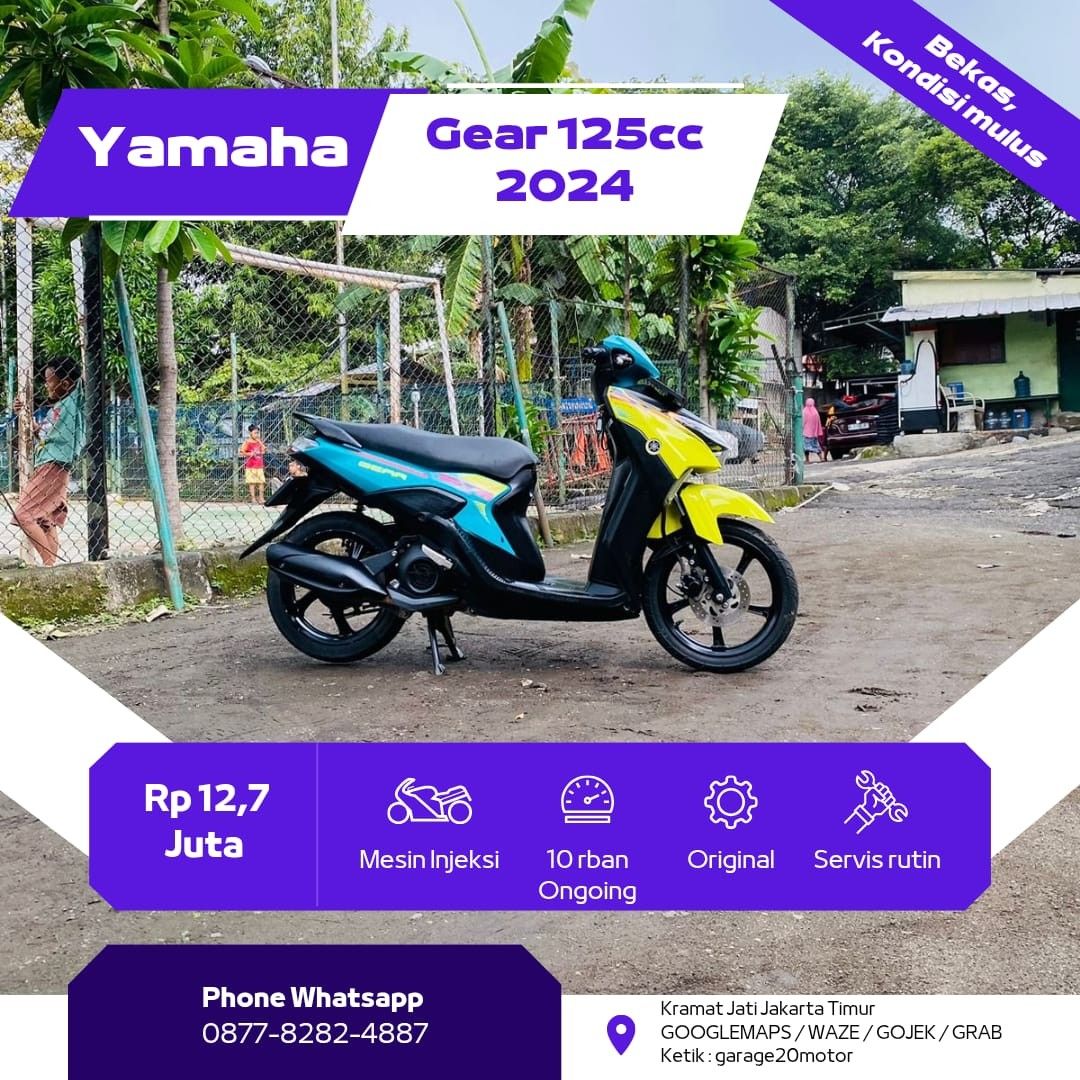 Yamaha All New gear 125cc Bluecore Fi Tahun 2024, Motor di Carousell