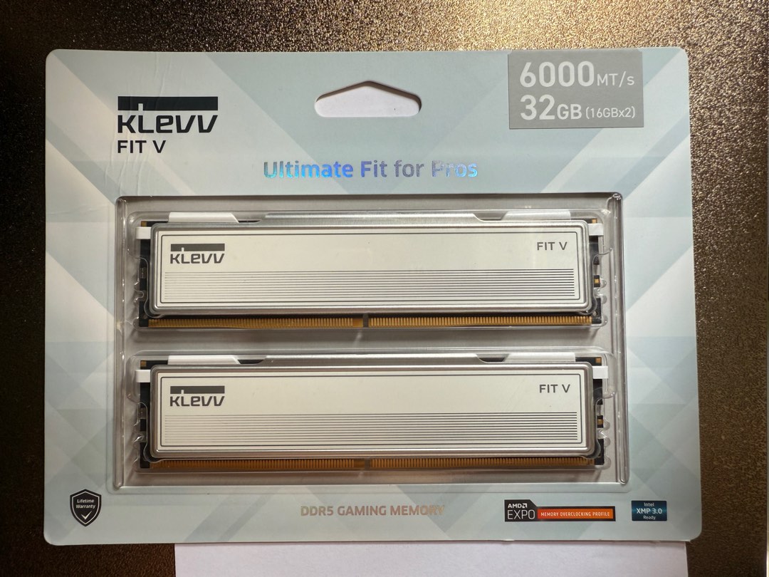 KLEVV FIT V 32GB DDR5 RAM (16GBx2) 6000MHz, Computers & Tech, Parts ...