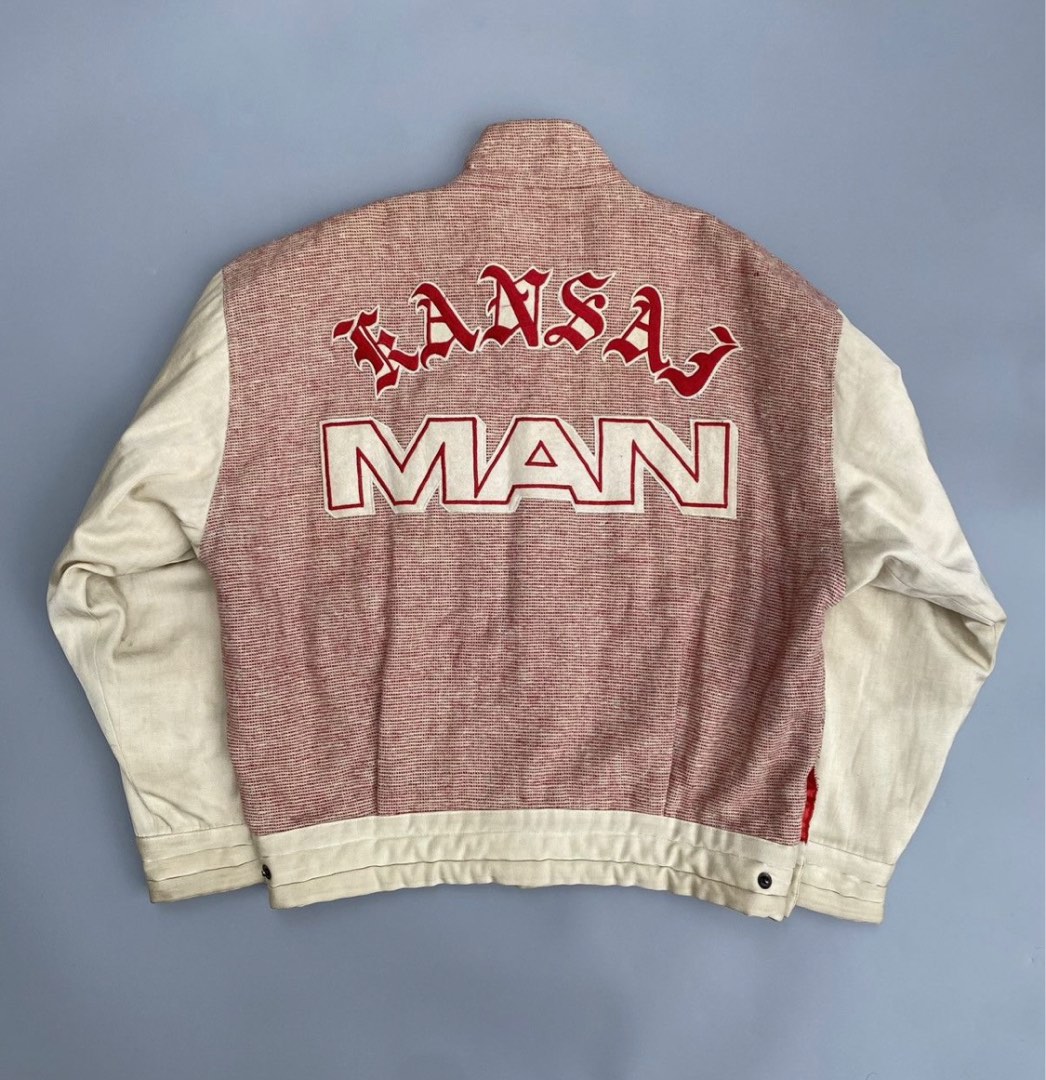 80s Kansai Man- Archive Varsity Jacket, Men's Fashion, Coats, Jackets and Outerwear on Carousell
