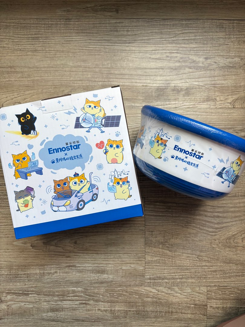 全新 EnnoStar x 黃阿瑪的後宮生活 不鏽鋼雙層碗 富采 股東會紀念品, 家具及居家用品, 浴室、廚房用品配件在旋轉拍賣