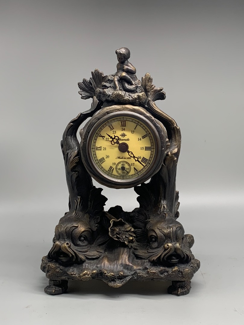 纯铜机械钟表 Pure copper mechanical clock, Hobbies & Toys, Memorabilia ...