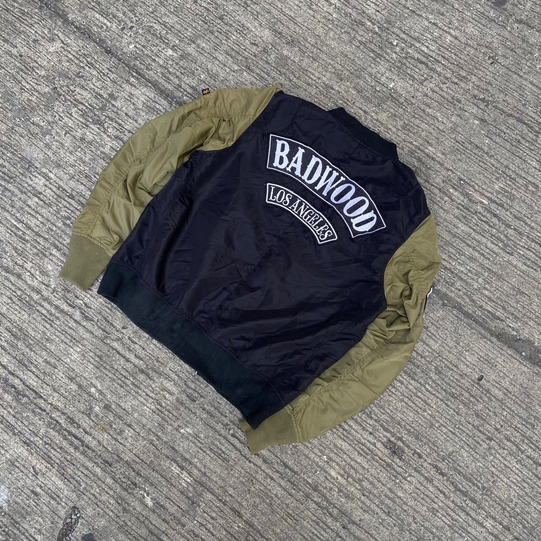 ALPHA INDUSTRIES BADWOOD BOMBER JACKET, Men's Fashion, Coats, Jackets ...