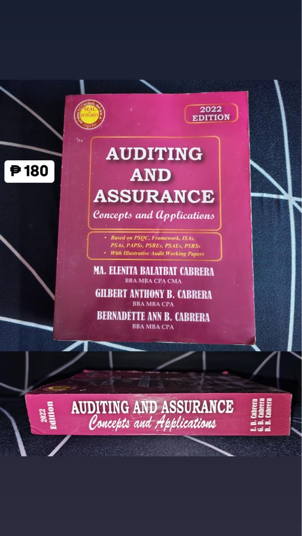 Auditing and Assurance 2022 Edition, Hobbies & Toys, Books & Magazines ...
