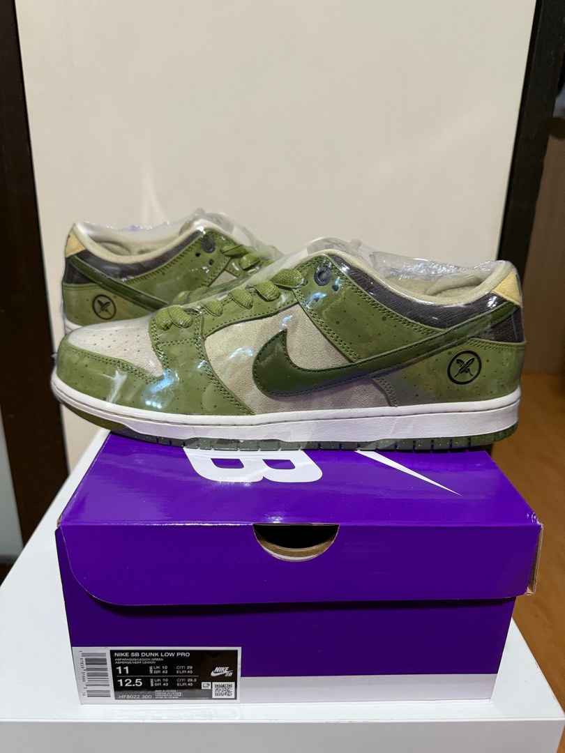 BNDS Nike SB Dunk Low Yuto Horigome Matcha / Asparagus, Men's Fashion ...