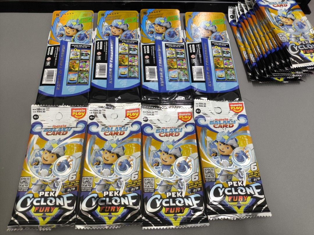 Boboiboy Galaxy Pek Cyclone Fury AA S* Gold, Hobbies & Toys, Toys ...