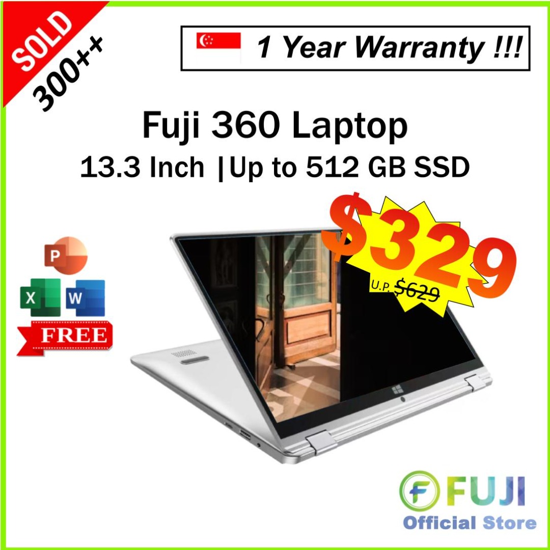 Brand New Fuji 360 Flip + Touch Screen Laptop - Up To 12GB RAM + 512GB ...
