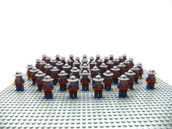 Brand new, unused Lego minifigures, Castle soldiers, set of 50, double ...