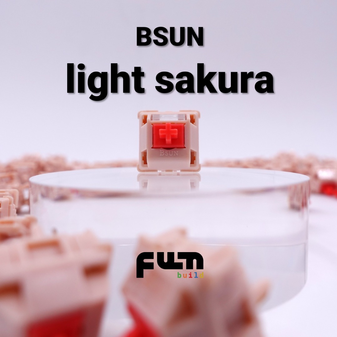 BSUN Light Sakura Silent Linear Switch for Mechanical Keyboard ...