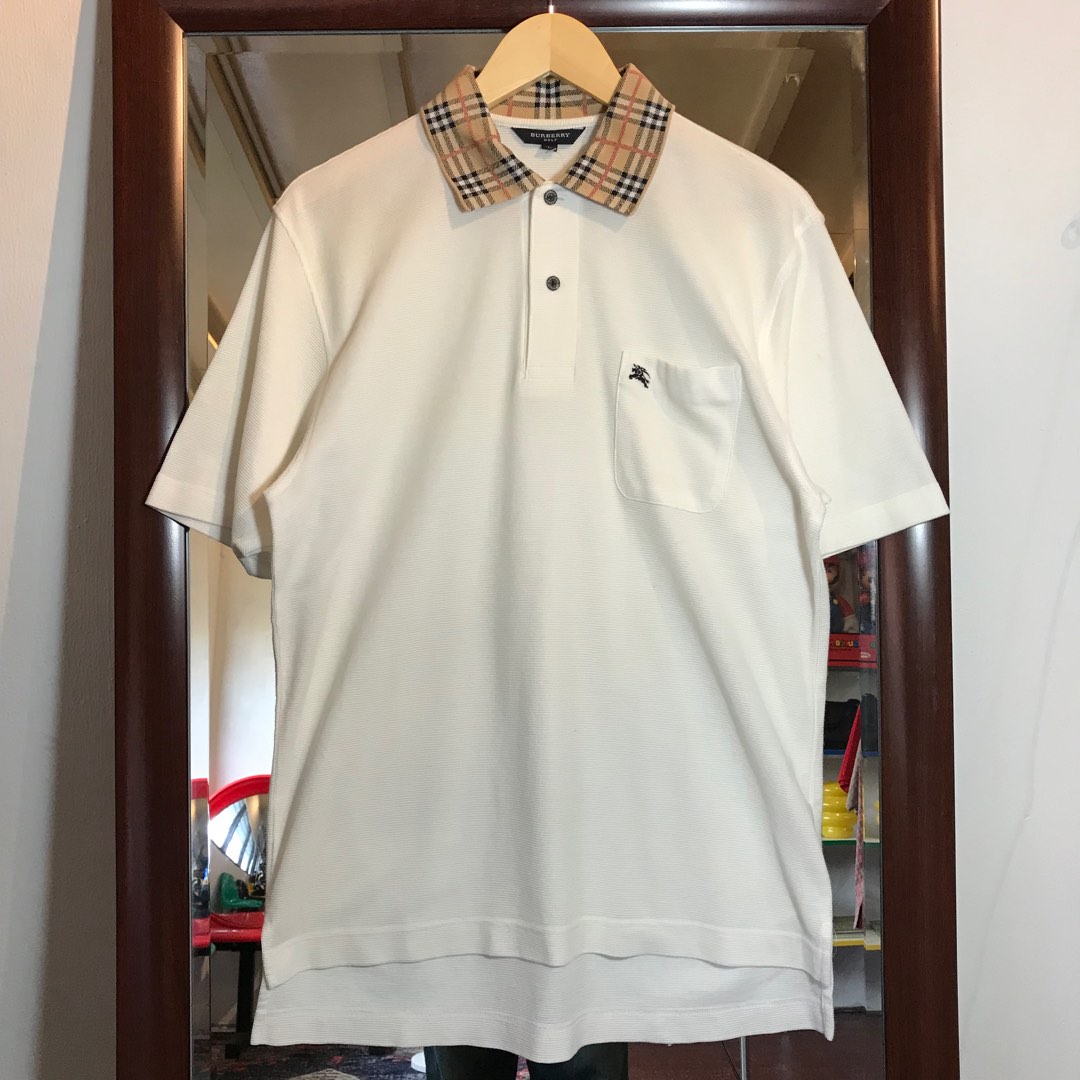 Burberry Golf Polo shirt collaf Novacheck, Men's Fashion, Tops & Sets ...