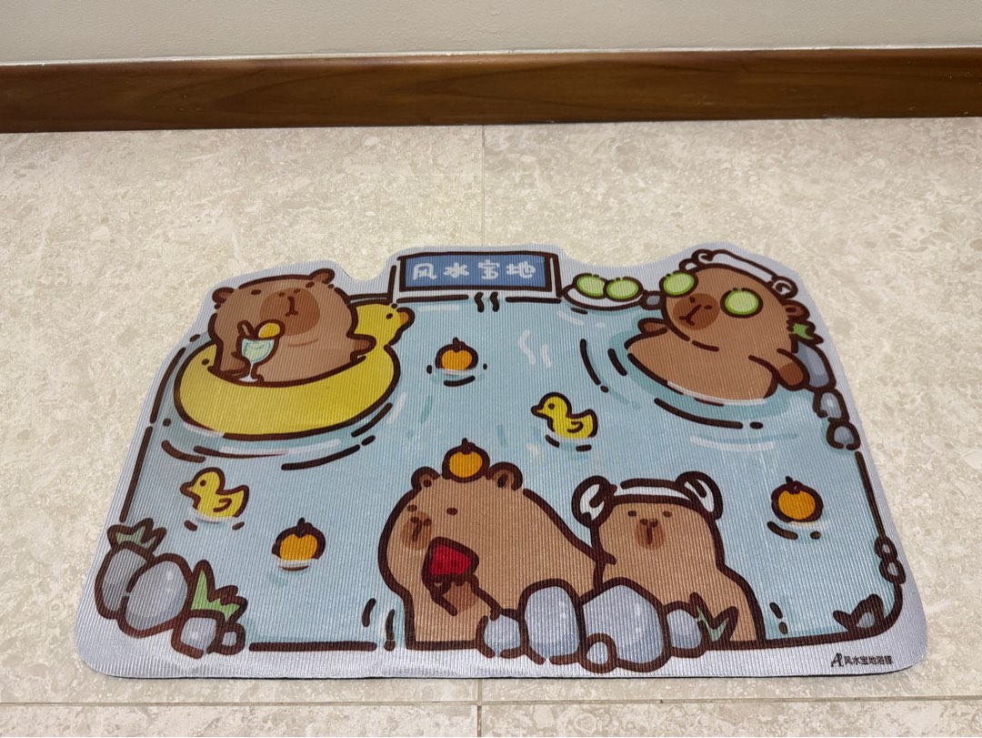 Carpet Floor Mat Capybara, Everything Else on Carousell
