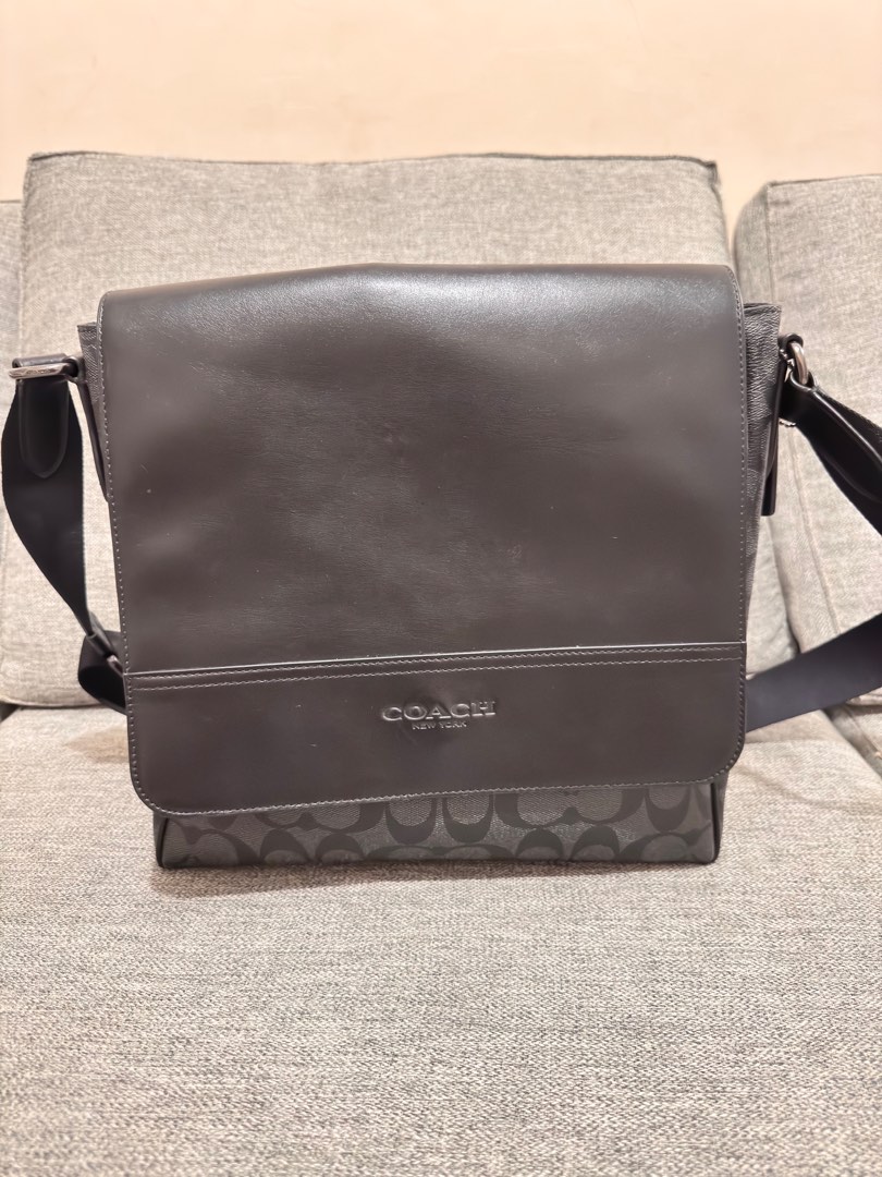 Coach Houston Map Bag Men, Men's Fashion, Bags, Sling Bags on Carousell