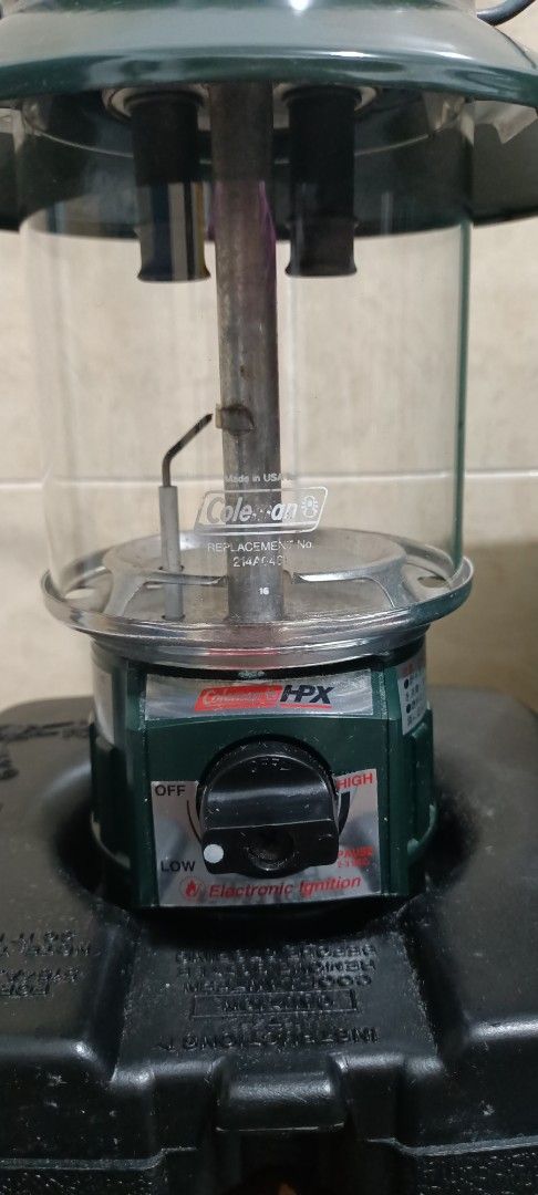 Coleman propane gas lantern, Sports Equipment, Hiking & Camping on Carousell