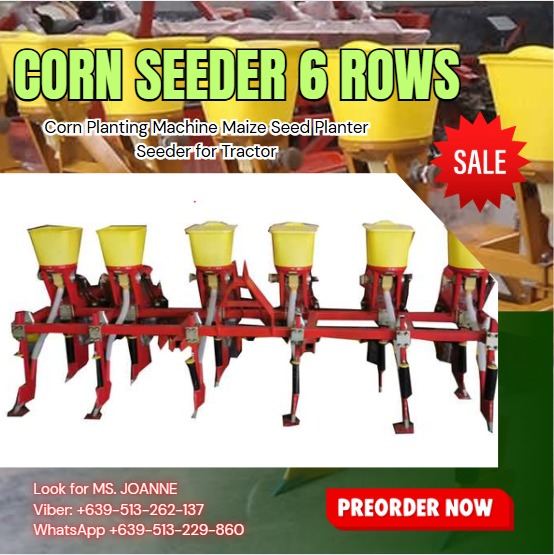 Corn seeder 6 rows 6 Rows Corn Planting Machine Maize Seed Planter ...