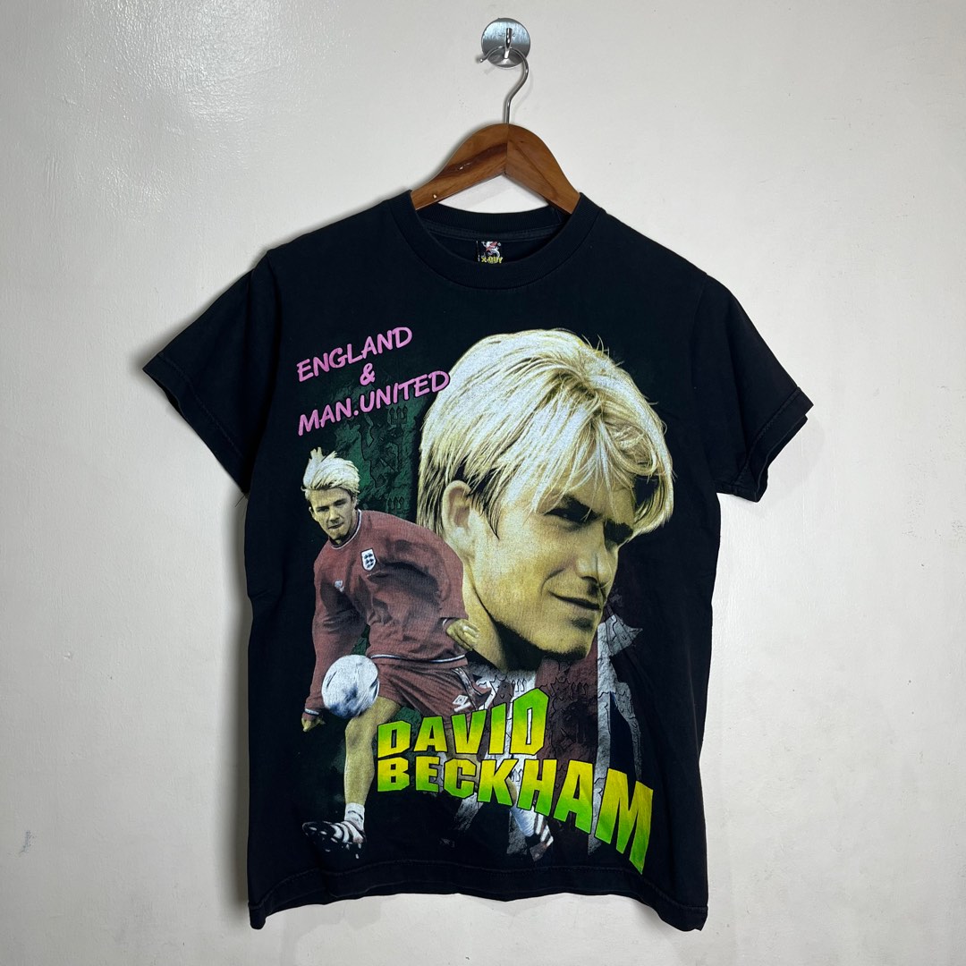 David Beckham Football Star Rap Tee Style Shirt, Men's Fashion, Tops ...
