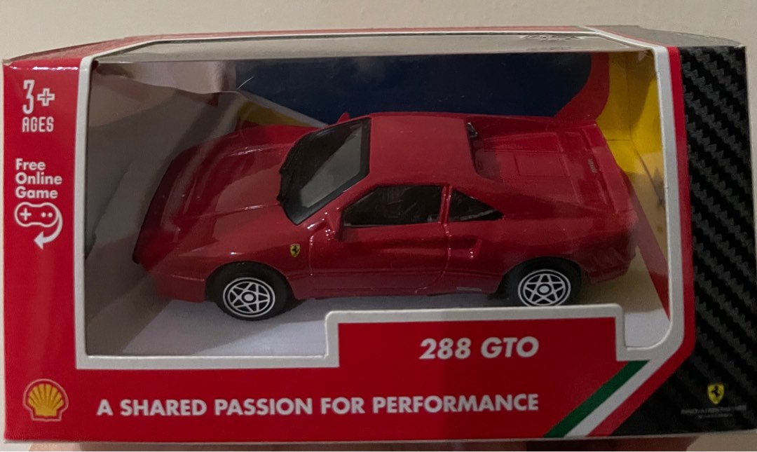 Ferrari 288 GTO Authentic Collectible Edition by Shell, Hobbies & Toys ...
