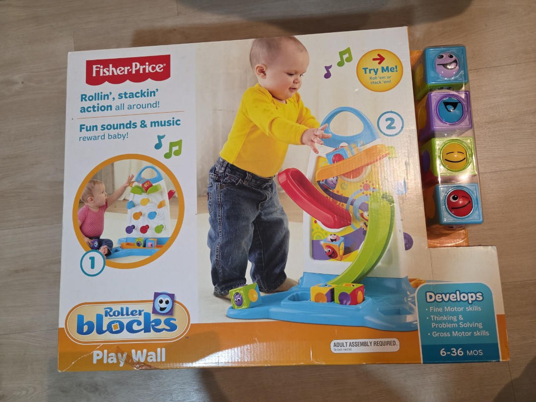 Fisher Price Roller Blocks play wall, Babies & Kids, Infant Playtime on ...